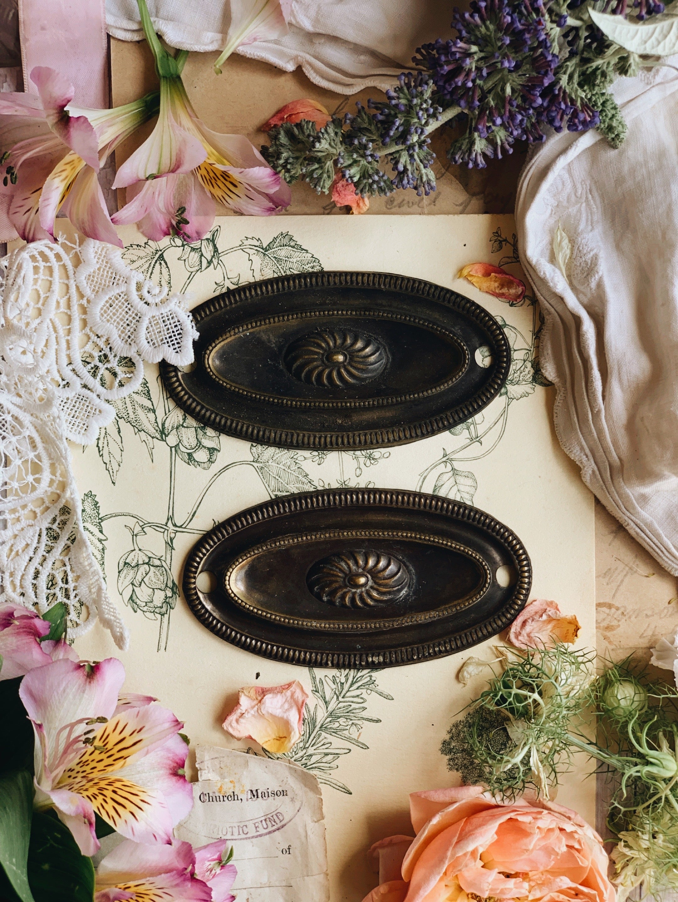 Antique Draw Embellishment (five available sold separately) – Stone & Sage